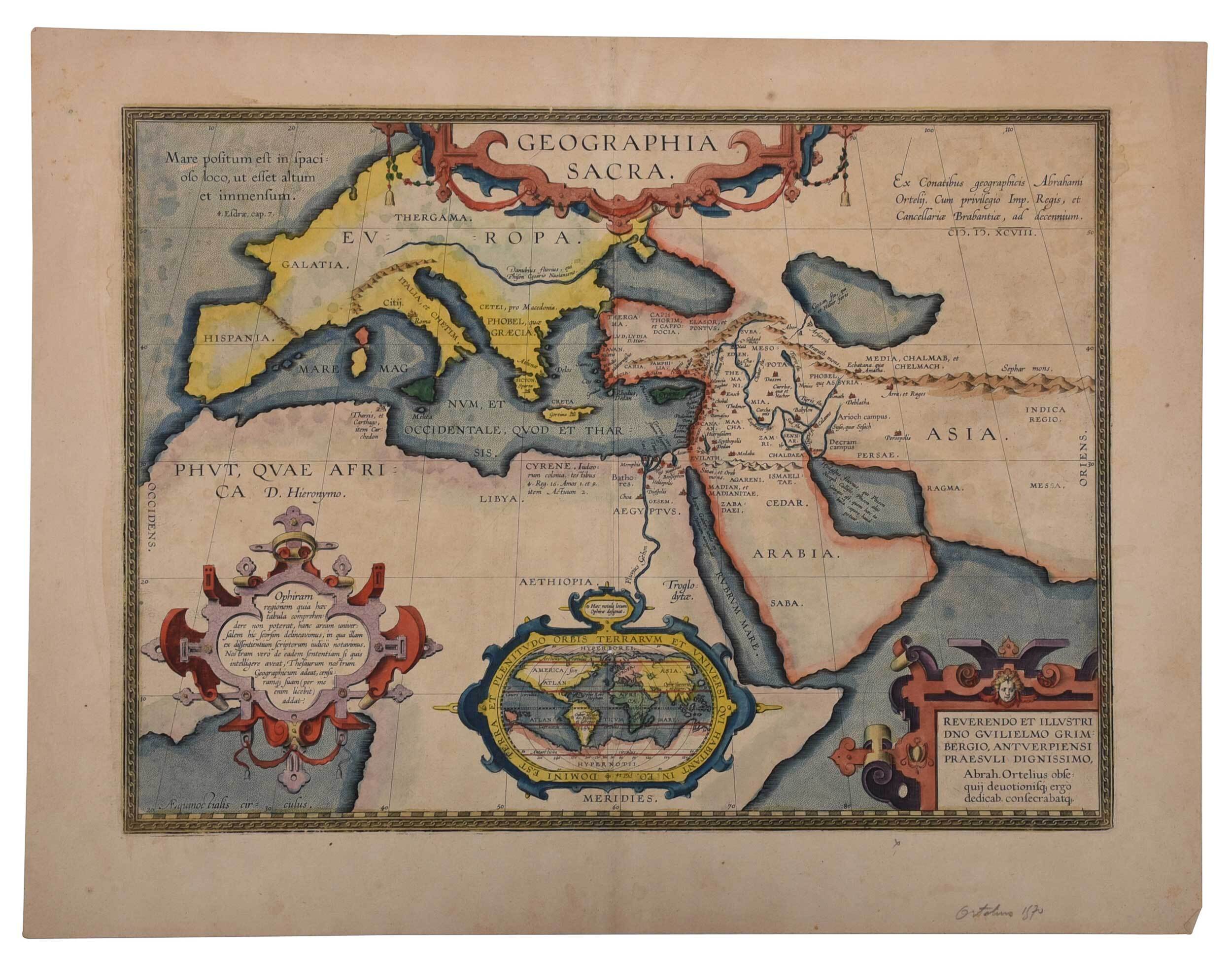 Ortelius - Geographia Sacra, Map | Barnebys